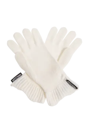 Moschino Gloves With A Logo Patch