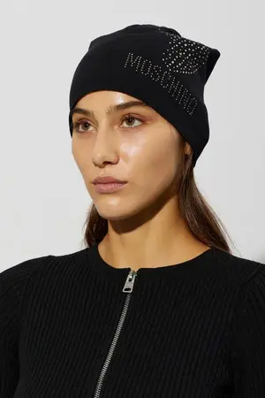 Moschino Woolen Hat With Shimmering Sequins