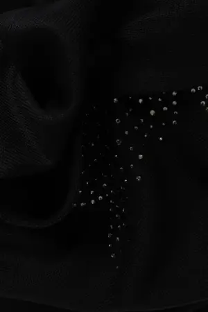 Moschino Wool Scarf With Sparkling Sequins