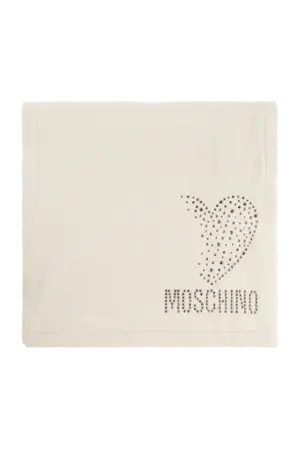 Moschino Wool Scarf With Shimmering Sequins