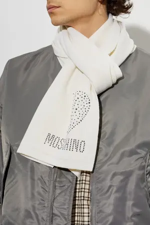 Moschino Wool Scarf With Shimmering Sequins