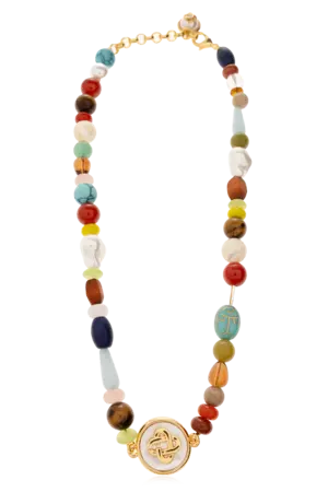 CASABLANCA Short Necklace With Colorful Stones