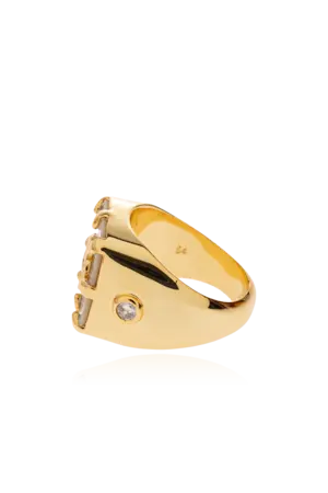 Casablanca Signet Ring With Logo