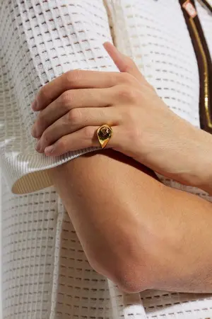 Casablanca Logo Signet Ring