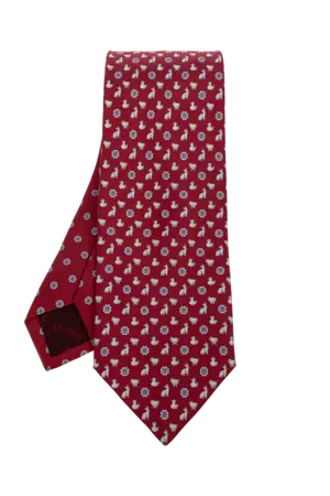 FERRAGAMO Silk Tie - Red