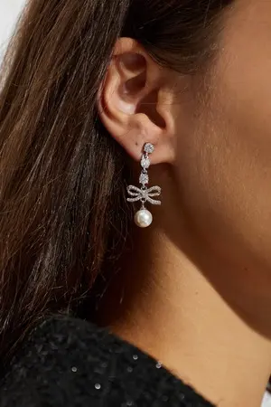 SELF-PORTRAIT Earrings With Shimmering Crystals