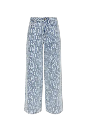 SELF-PORTRAIT Jeans With A Vintage Effect