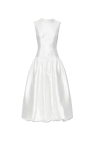 SELF-PORTRAIT Satin Dress With Brooch