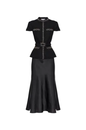 SELF-PORTRAIT Dress With Shimmering Appliqués