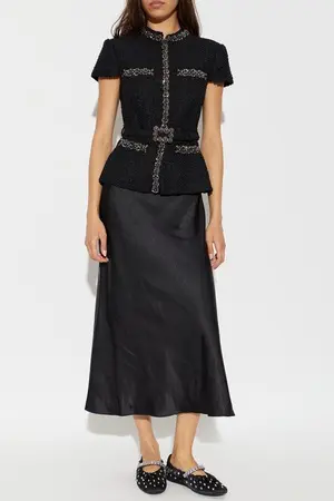 SELF-PORTRAIT Dress With Shimmering Appliqués