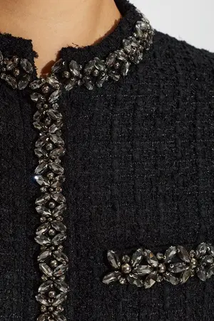 SELF-PORTRAIT Dress With Shimmering Appliqués