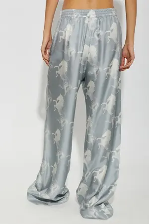 Stella McCartney Silk Wide-leg Trousers