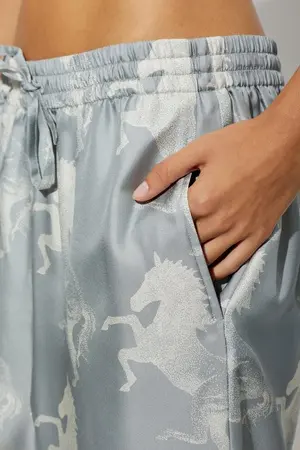 Stella McCartney Silk Wide-leg Trousers