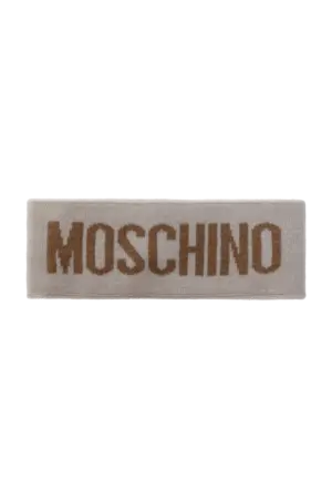 Moschino Headband With Logo - Cream