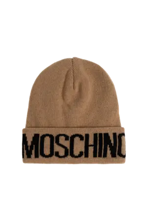Moschino Cap With Logo - Beige
