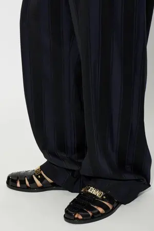 Moschino Rubber Sandals With Logo