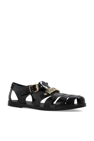 Moschino Rubber Sandals With Logo