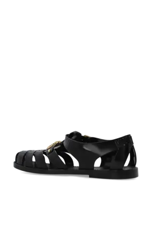 Moschino Rubber Sandals With Logo
