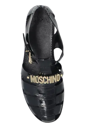 Moschino Rubber Sandals With Logo