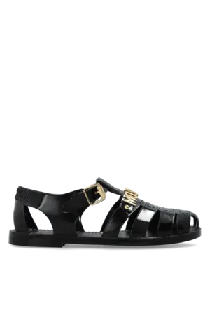 Moschino Rubber Sandals With Logo