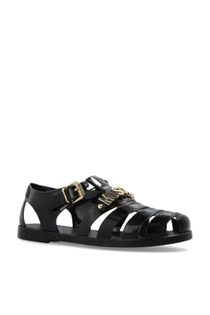 Moschino Rubber Sandals With Logo