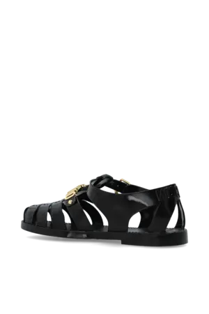 Moschino Rubber Sandals With Logo