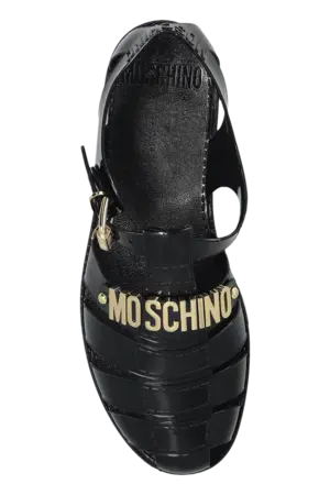 Moschino Rubber Sandals With Logo