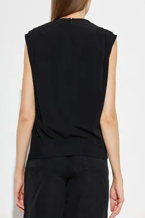 ALLSAINTS Emerson Sleeveless Draped Top - Black