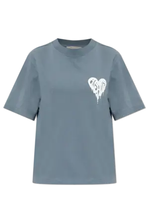 ALLSAINTS AllSaints "Trip" Heart Print Cotton T-Shirt Blue