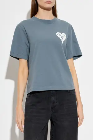 ALLSAINTS Trip" Heart Print Cotton T-shirt - Blue