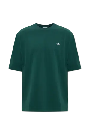 ADIDAS ORIGINALS T-shirt With Embroidered Logo - Green