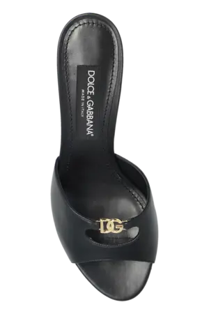 Dolce & Gabbana Leather Heeled Mules