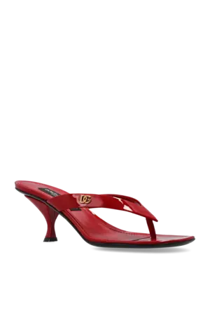 Dolce & Gabbana Leather Heeled Mules