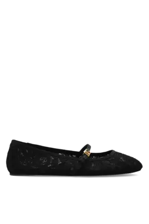Dolce & Gabbana Lace Ballet Flats - Black