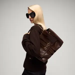 Gucci Paparazzo Medium Top Handle Bag Leather