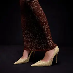 Gucci Donna Crystal Pump Metal