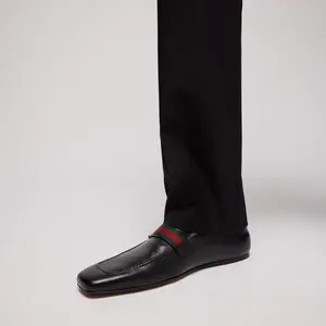 Gucci Loafer With Web Leather