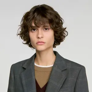 Sandro Check Tailored Jacket