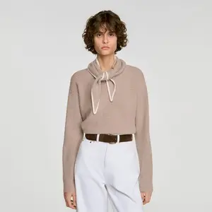 Sandro Sweater With Removable Scarf
