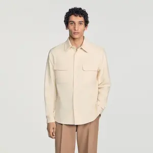 Sandro Cotton Flannel Shirt