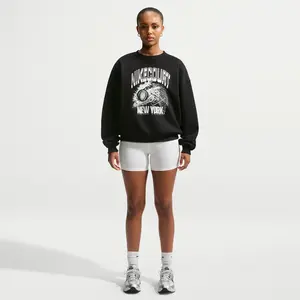 Nike Studio Fleece Medium Weight Oversized Graphic Crew