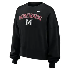 Nike College Phoenix Fleece Crew-neck Sweatshirt - Black