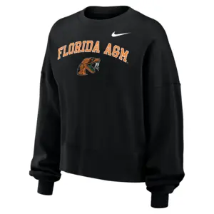 Nike College Phoenix Fleece Crewneck Sweatshirt - Black