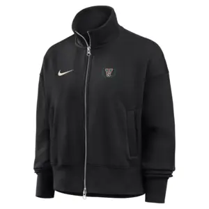 Nike College Phoenix Fleece Track Jacket - Black