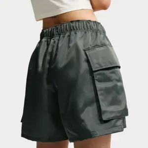 Nike Loose Mid-rise Satin Cargo Shorts - Green