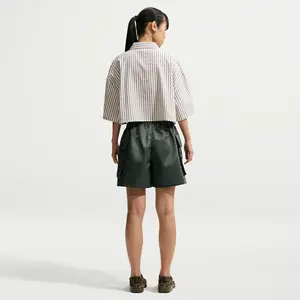 Nike Loose Mid-rise Satin Cargo Shorts - Green