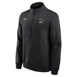 Nike Clark Atlanta University Panthers Club College Fleece Half-zip Top - Black