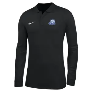 Nike College Dri-fit Long-sleeve Polo - Black