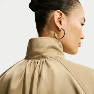 Nike Satin 1/4-zip Anorak - Brown