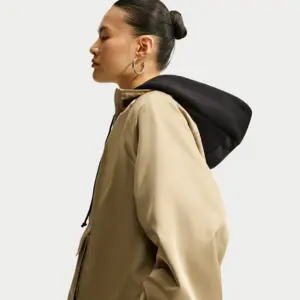 Nike Satin 1/4-zip Anorak - Brown